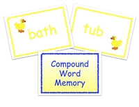 Compound Word Memory Game for Elementary – Homeschool Complete