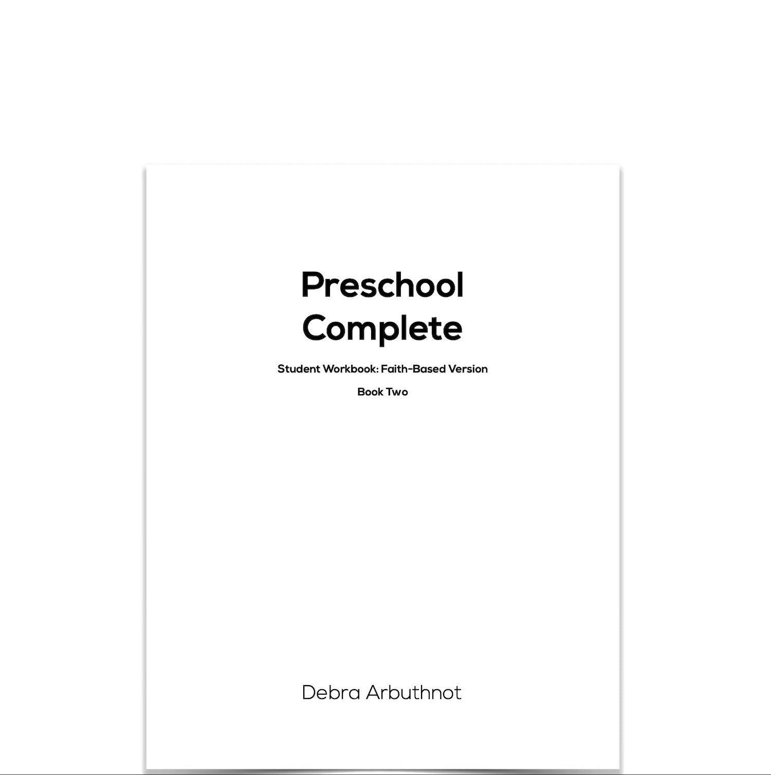 Preschool Workbook for Book Two | Loose-leaf Refill Pages – Homeschool ...